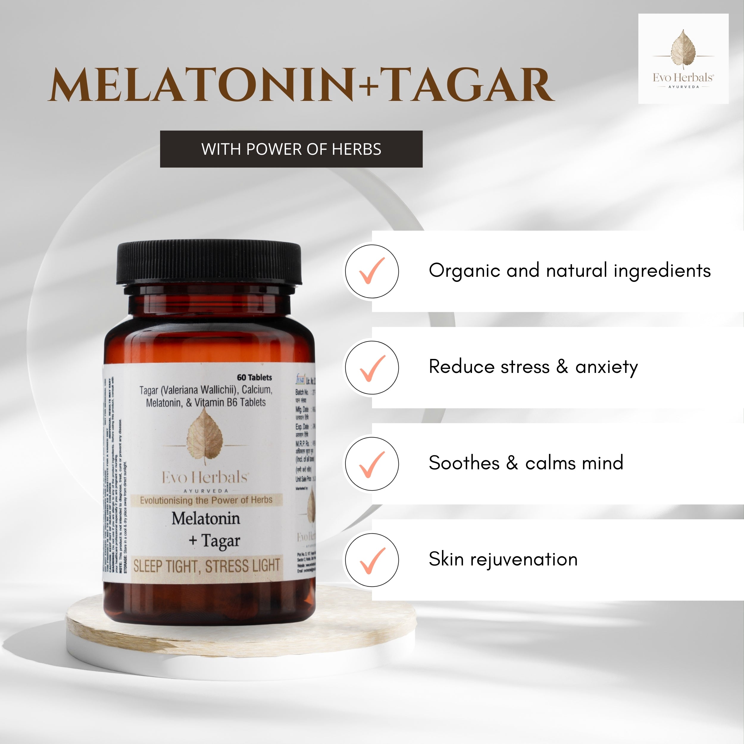 Melatonin Plus TAGAR - 60 Tabs