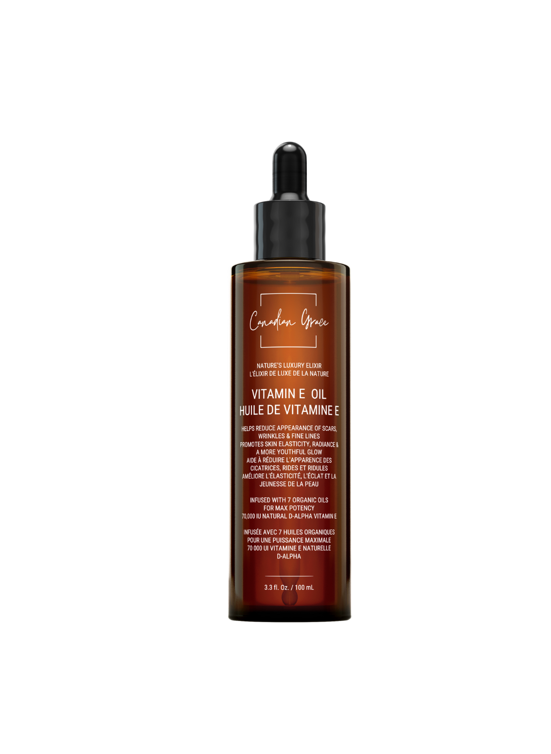 Canadian Grace Vitamin E Face Oil | 70,000 IU with 7 Organic Oils